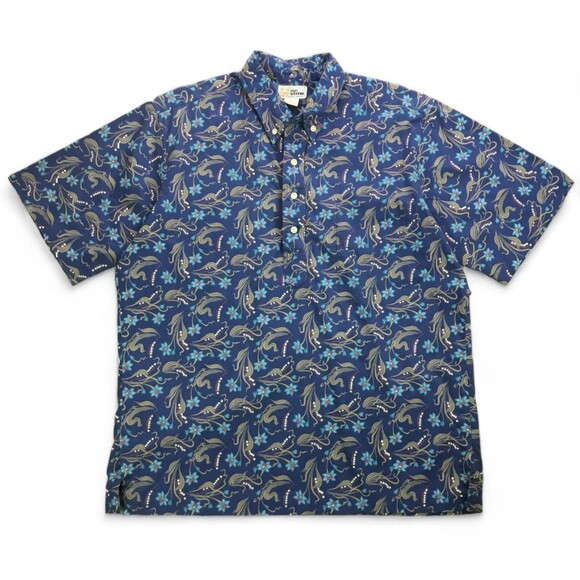 reyn spooner | Shirts | Vtg Reyn Spooner Hawaiian Popover Shirt Sz L ...